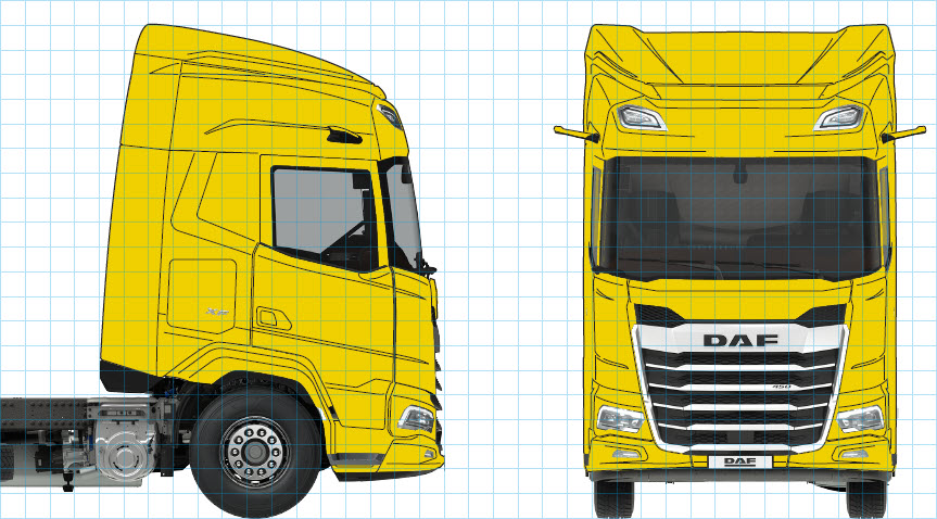 3D Models & Grids - DAF BBI